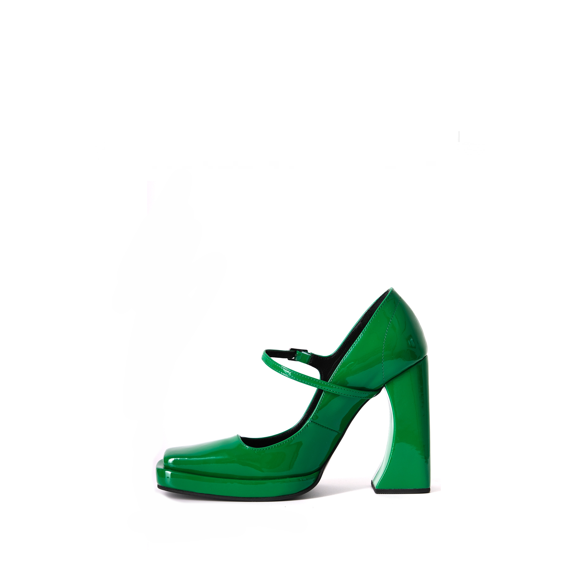 Green square shoes — LNB Studio